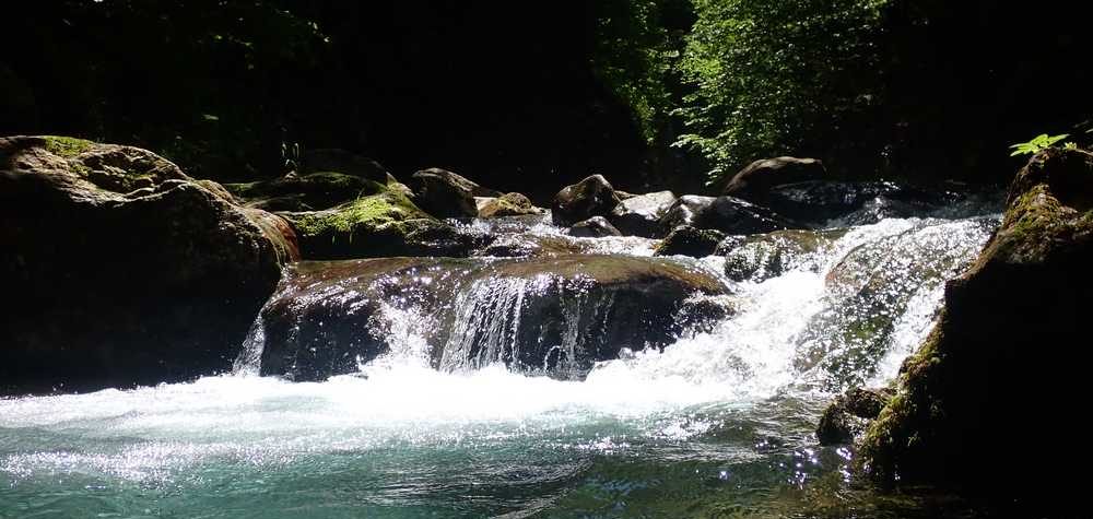 Canyoning en vallée d'ossau - Aventure Chlorophylle
